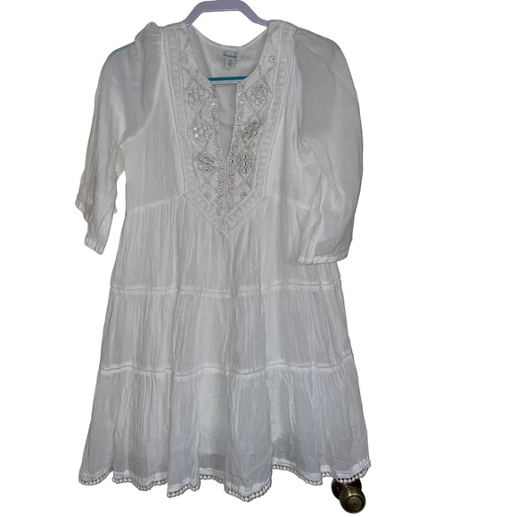 Sundance | Dresses | Sundance Sarah Beaded White Boho Peasant ...